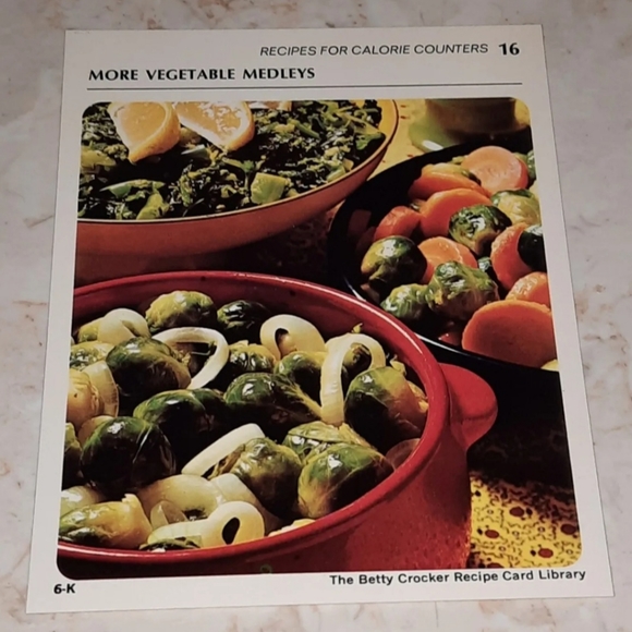 Other | The Betty Crocker Recipe Card Library Replacement Calorie ...